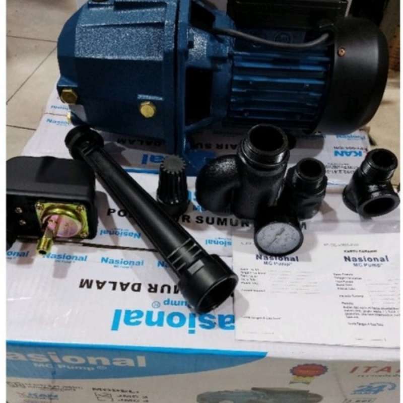 Promo mesin pompa air listrik jetpump nasional mc - 1 set komplit (jet ...