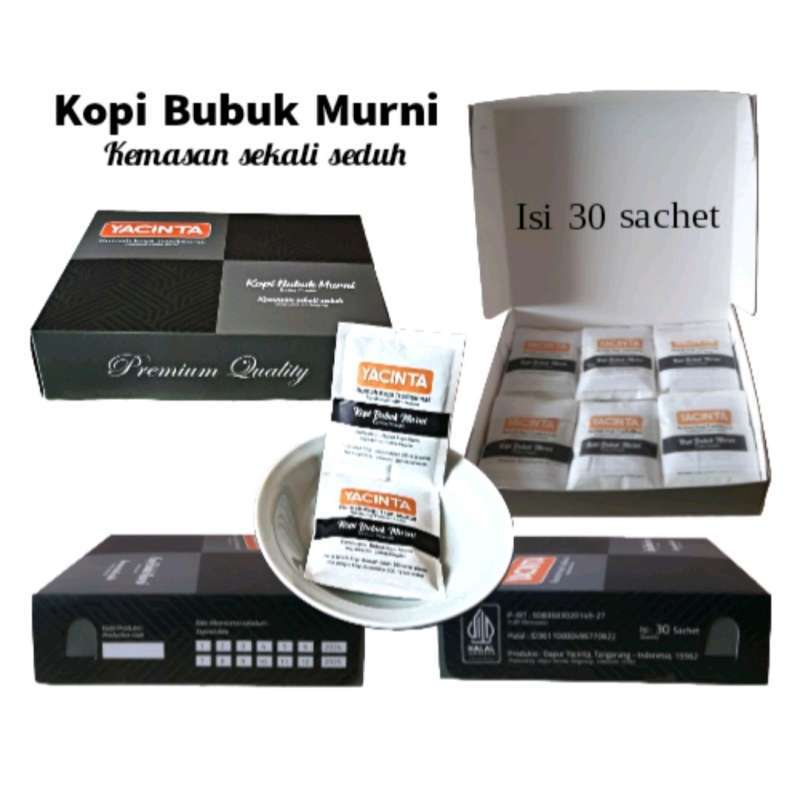 Jual Kopi Bubuk Murni Kemasan Sekali Seduh, Kwalitas Premium, per Box ...
