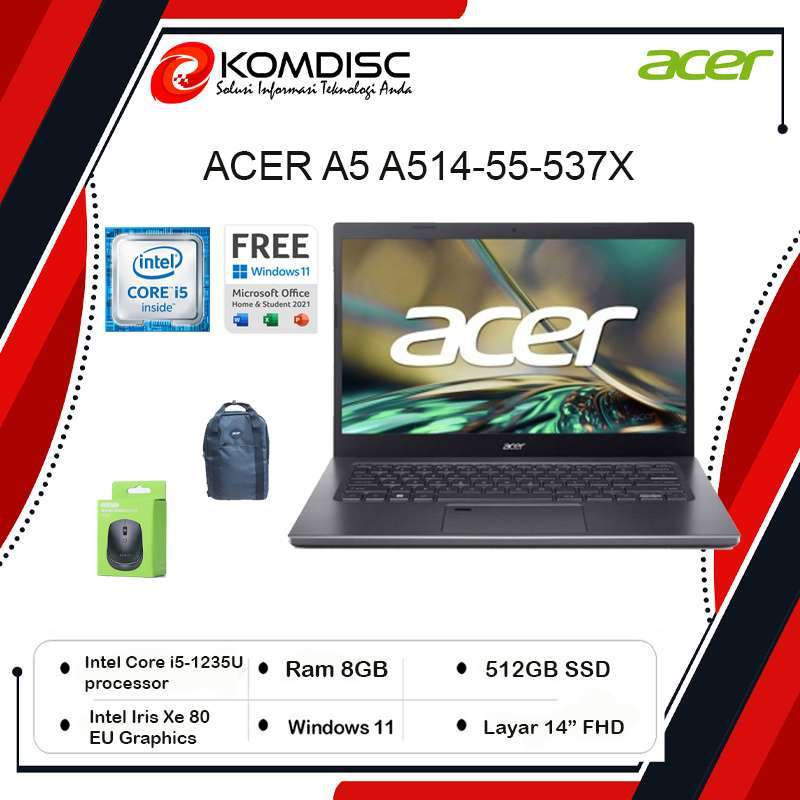 Jual Acer A5 A514-55-537x Intel Core I5-1235u/8gb/512gb Ssd/win11/14fhd ...