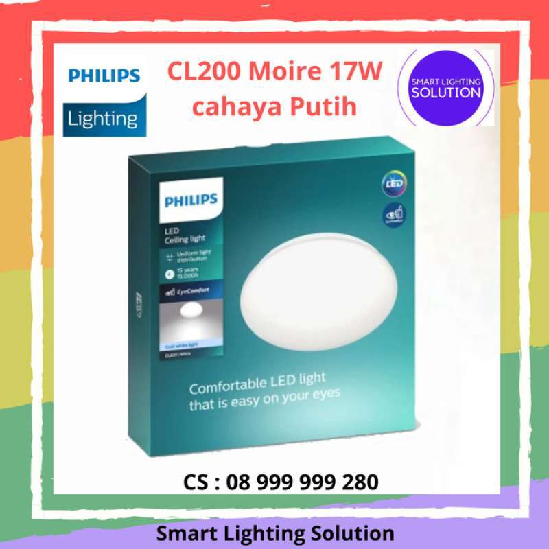 Jual Philips Cl200 17w Ec Rd Led Ceiling 32cm-lampu Plafon Tempel Baret ...