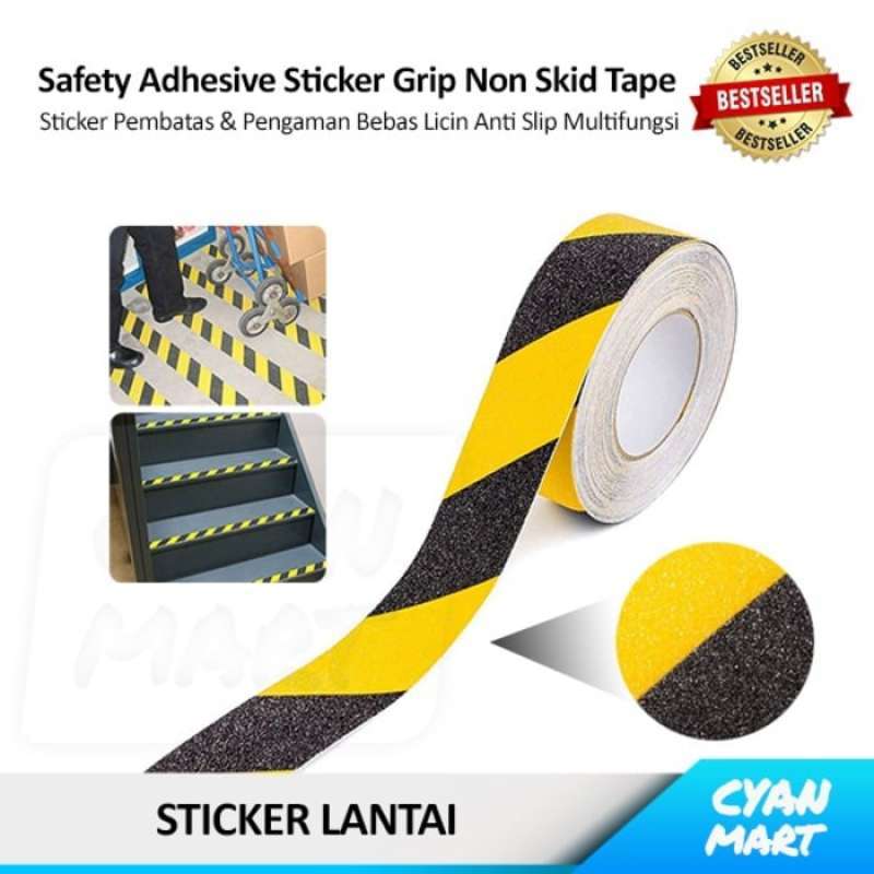 Jual Sticker Lantai Tangga Anti Licin Pita Pembatas Jalan Safety ...