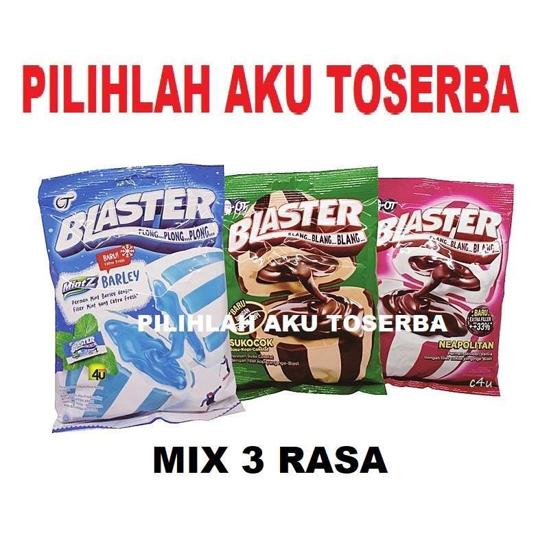 Promo Permen BLASTER MIX 3 RASA - ( HARGA 3 BUNGKUS ) Diskon 18% di ...