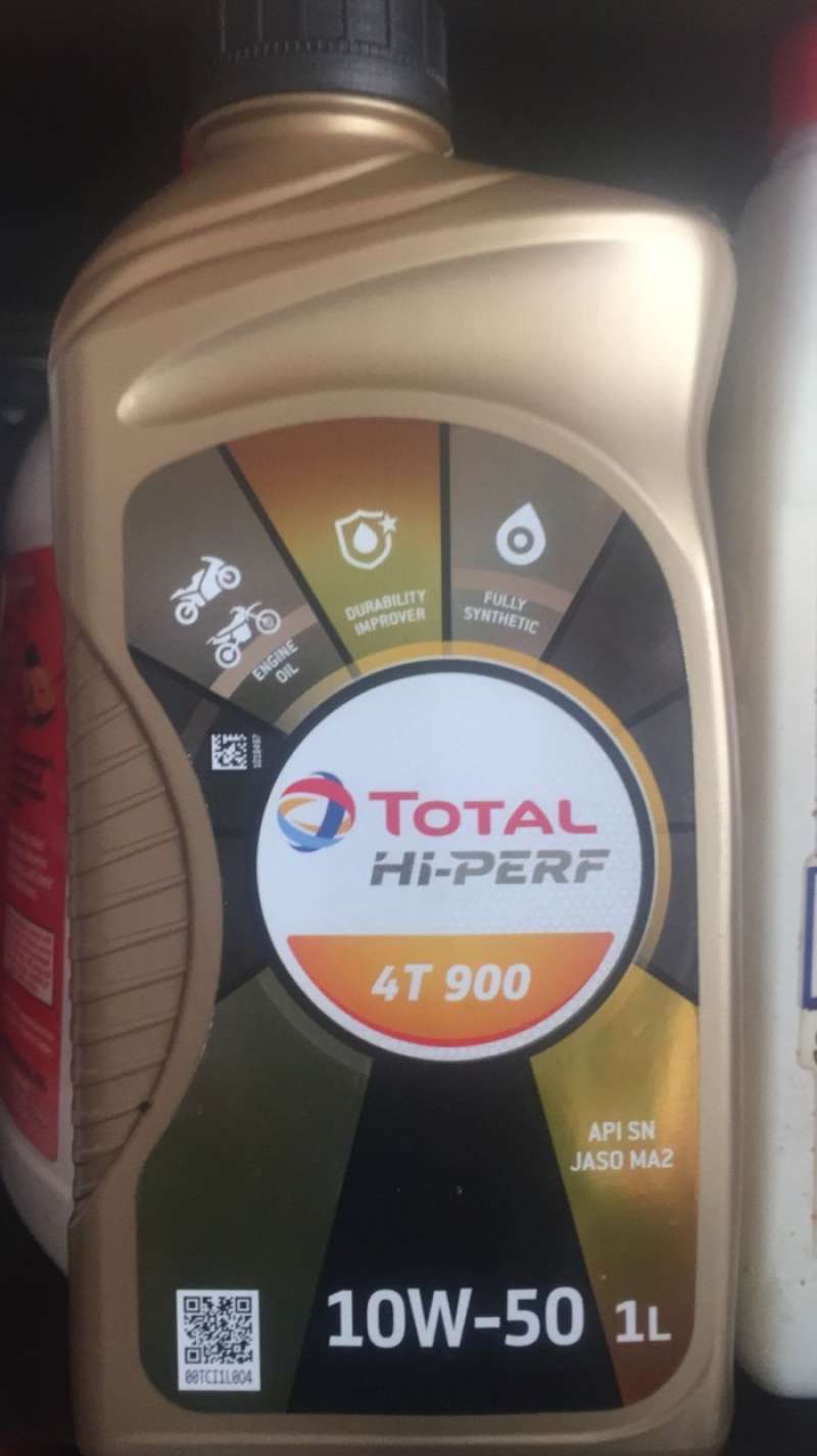 Jual Oli Mesin Motor Total 4t 900 Hi Perf Sae 10w-50 Ukuran 1 Liter Di ...