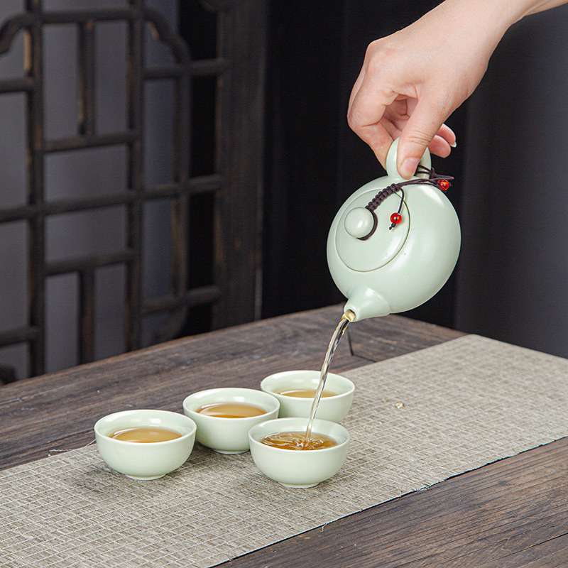 Jual Sora Chinese Tea Set Cangkir Teko Keramik Ala Jepang Souvenir ...