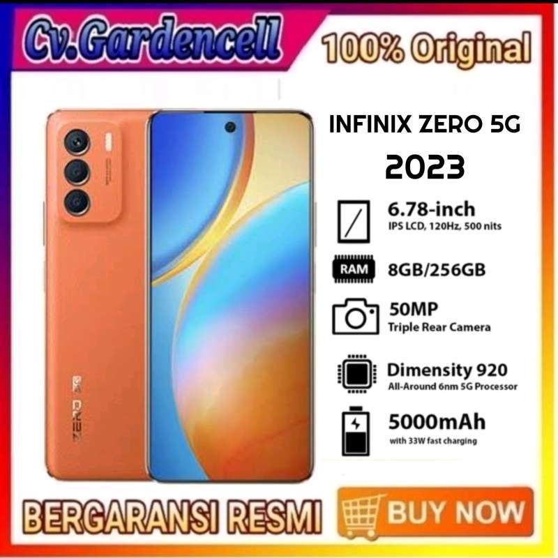 Jual Infinix Zero 5G 2023 Ram 8/256gb Garansi Resmi di Seller cv.gardencell official store ...