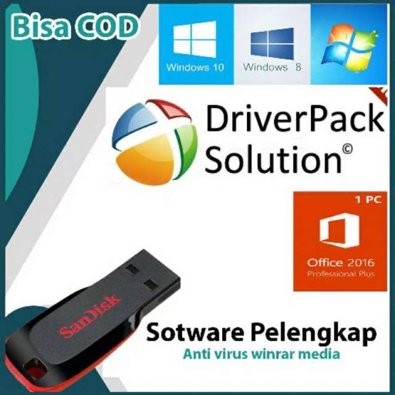 Jual Usb Flashdisk Bootable Installer Windows 7/8/10 Install Ulang 16gb ...