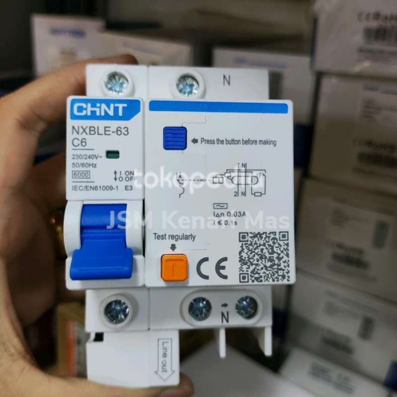 Jual Rcbo Chint Elcb+Mcb Nxble-32 1P +N 6Ka 6A- 32A Chint 30Ma di ... Jual Rcbo Chint Elcb+Mcb Nxble-32 1P +N 6Ka 6A- 32A Chint 30Ma di ...