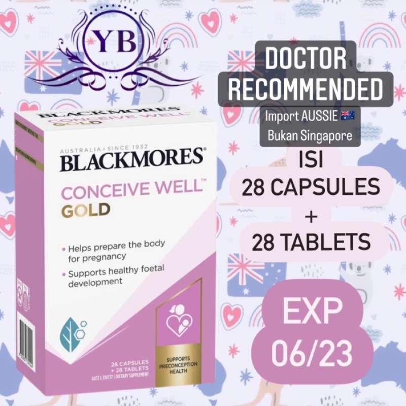Jual Blackmores Conceive Well Gold 28 Tablets + 28 Capsules Di Seller ...