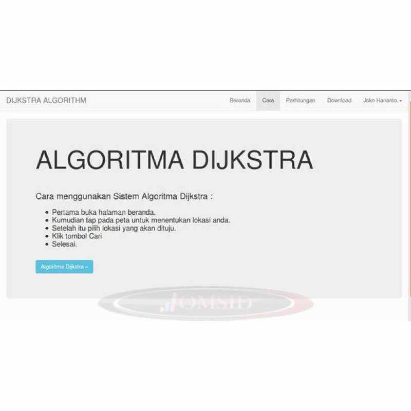 Jual Aplikasi Penentu Jalur Dengan Algoritma Dijkstra Full Source Code Di Seller Omsid Computer ...
