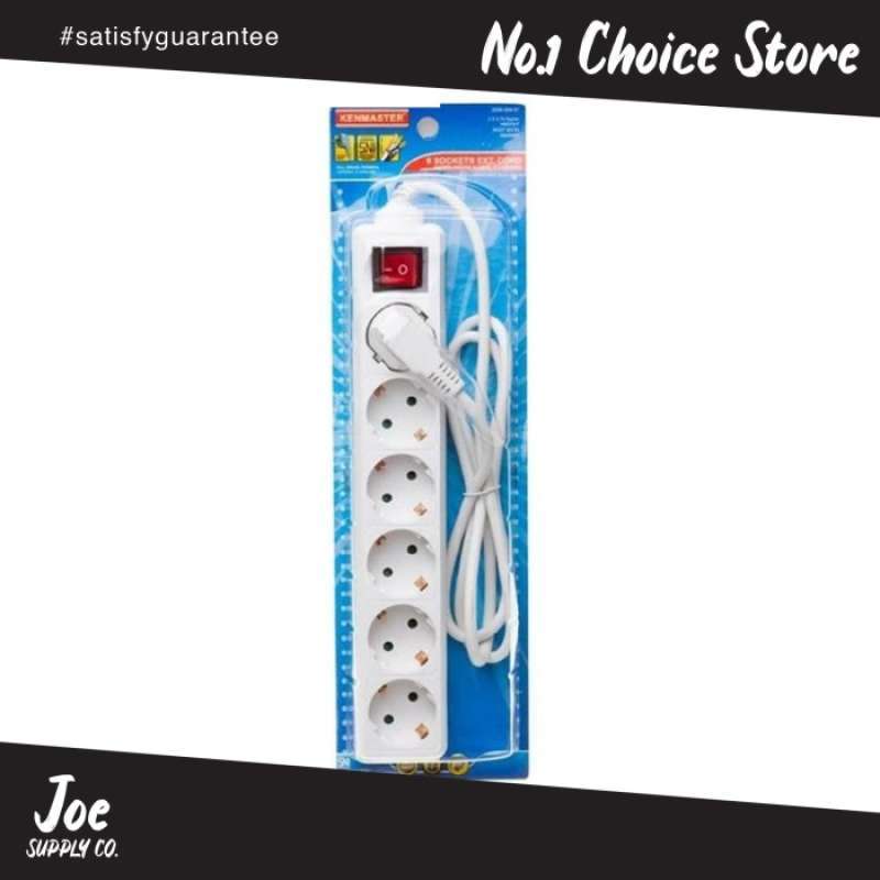 Promo Kenmaster Colokan Listrik 6 Socket 4 Meter Stop Kontak 6 Lubang ...