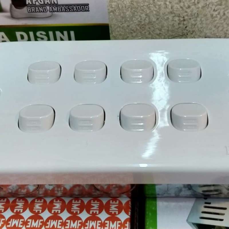 Promo Saklar Boss 8 Gang Satu Set Inbow Besi Diskon 23% di Seller ...