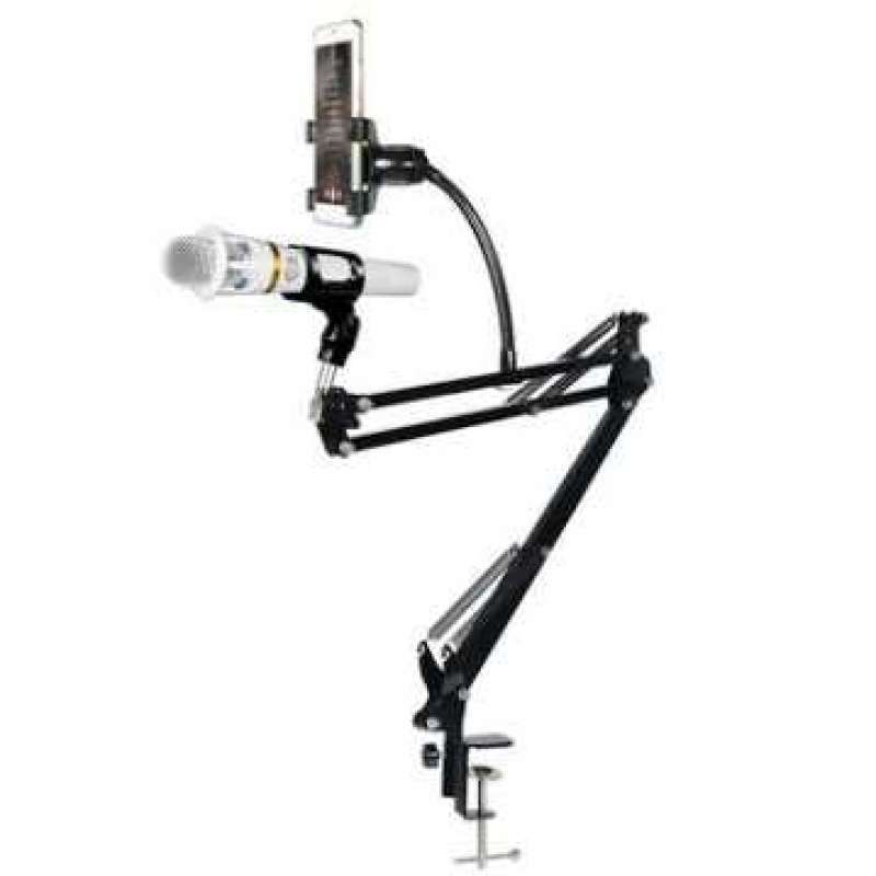 Jual TaffSTUDIO Microphone Suspension Boom Scissor Arm with Lazypod ...