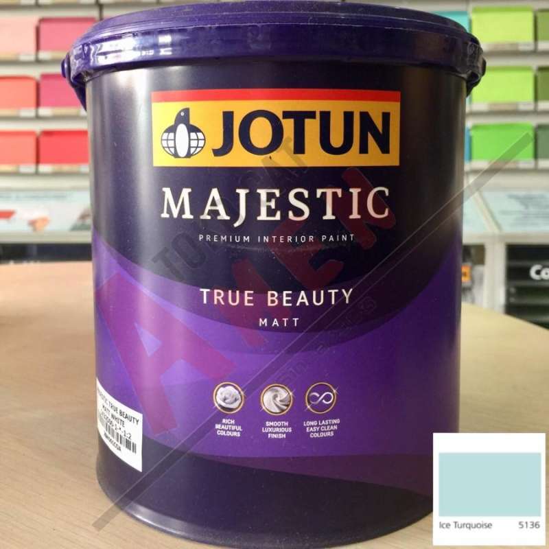 Jual JOTUN MAJESTIC TRUE BEAUTY MATT 2.5LT - ICE TURQUISE / CAT TEMBOK ...
