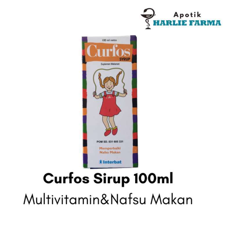 Jual CURFOS SIRUP 100ML - VITAMIN PENAMBAH NAFSU MAKAN ANAK di Seller ...