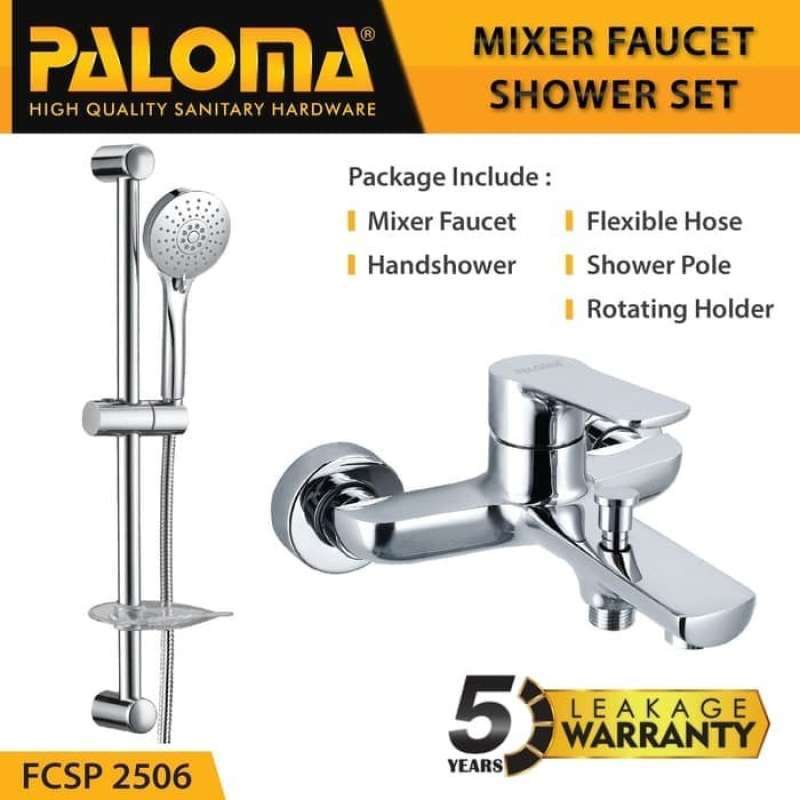 Promo Paloma Fcsp 2506 Paket Keran Mixer Shower Set Tiang Panas Dingin ...