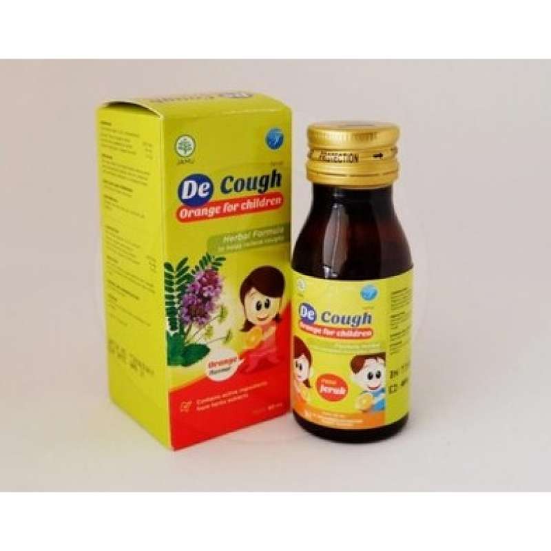 Jual De Cough Sirup Rasa Jeruk Orange For Children 60ml - Obat Batuk ...