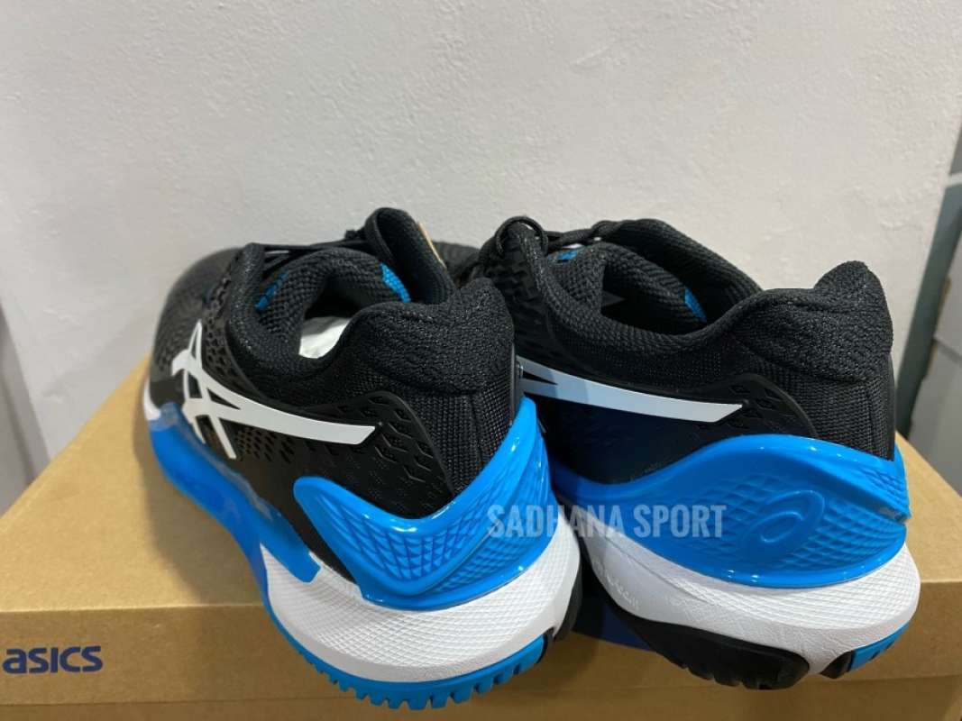 Jual Sepatu Tenis Asics Gel Resolution 9 Men Black/blue - 40.5 Di ...