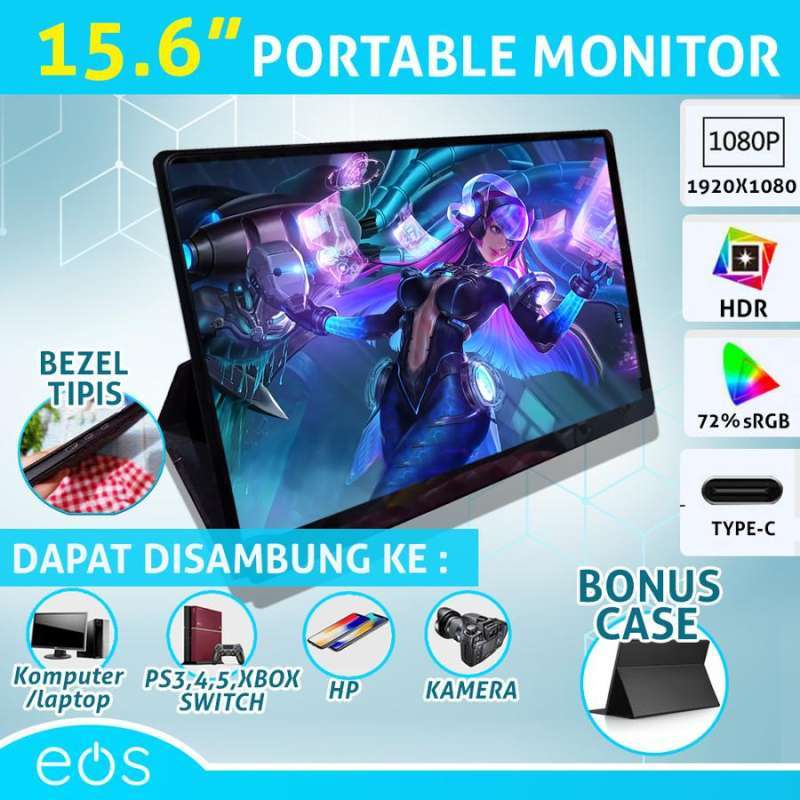 Jual Portable Monitor 15.6 Inch Touchscreen Type-c Hdmi | Fhd 1080p Di ...