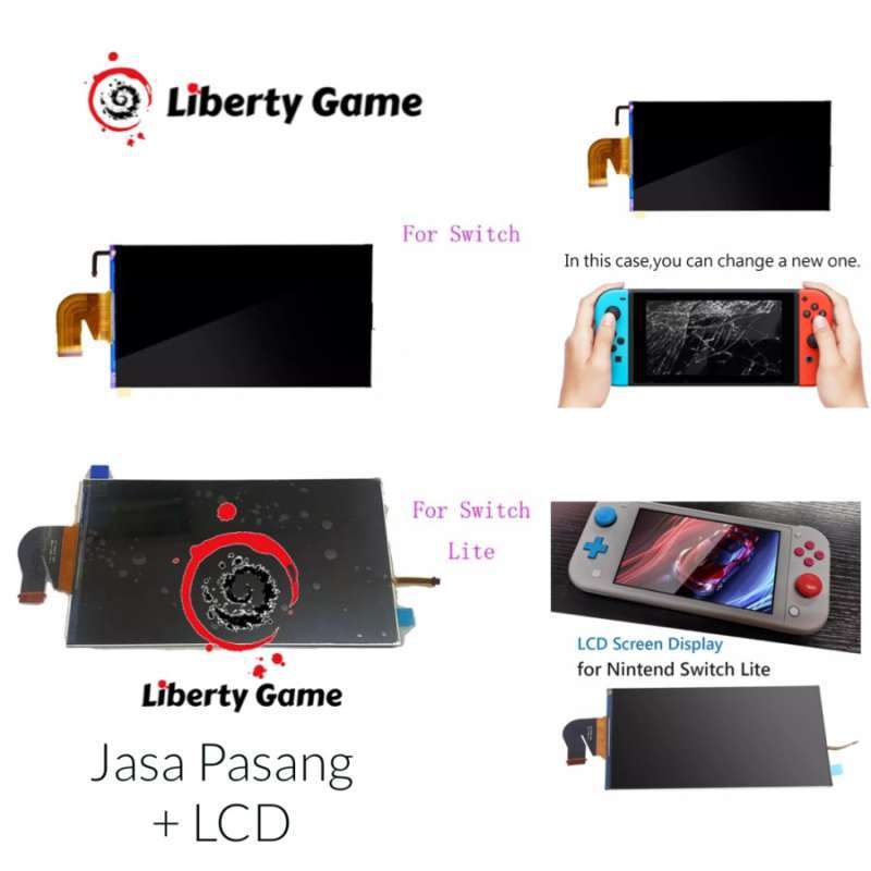 Jual Nintendo Switch For V1 V2 Switch Lite Lcd / Monitor Switch di ...