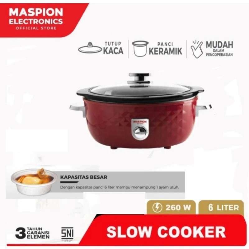 Jual Maspion Msc-6500 Slow Cooker 6 Liter / Msc6500 - Garansi Maspion 1 ...