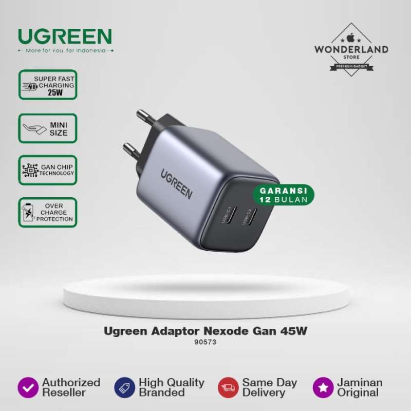 Promo Ugreen Adaptor Charger 30w Nexode Gan Usb C Super Fast Charging