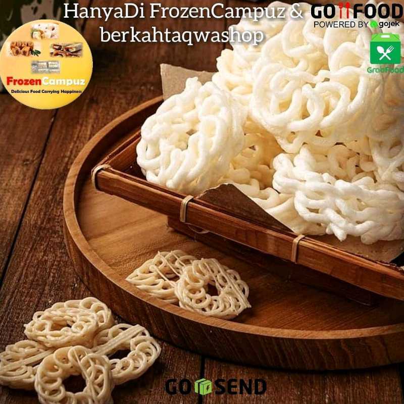 Jual Kerupuk Ikan Tenggiri 250gr Krupuk Ikan Tenggiri Keriting Kerupuk