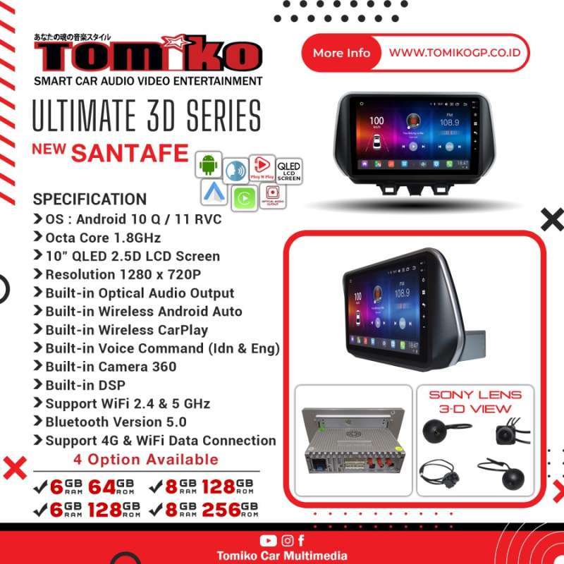 Jual Head Unit Android Tomiko OEM Ultimate 3D Series for Hyundai New ...