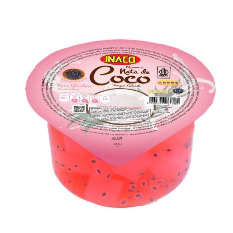 Jual Inaco Nata De Coco Selasih Cup Rasa Strawberry [200 G] Di Seller Blibli.com - Gudang Blibli ...