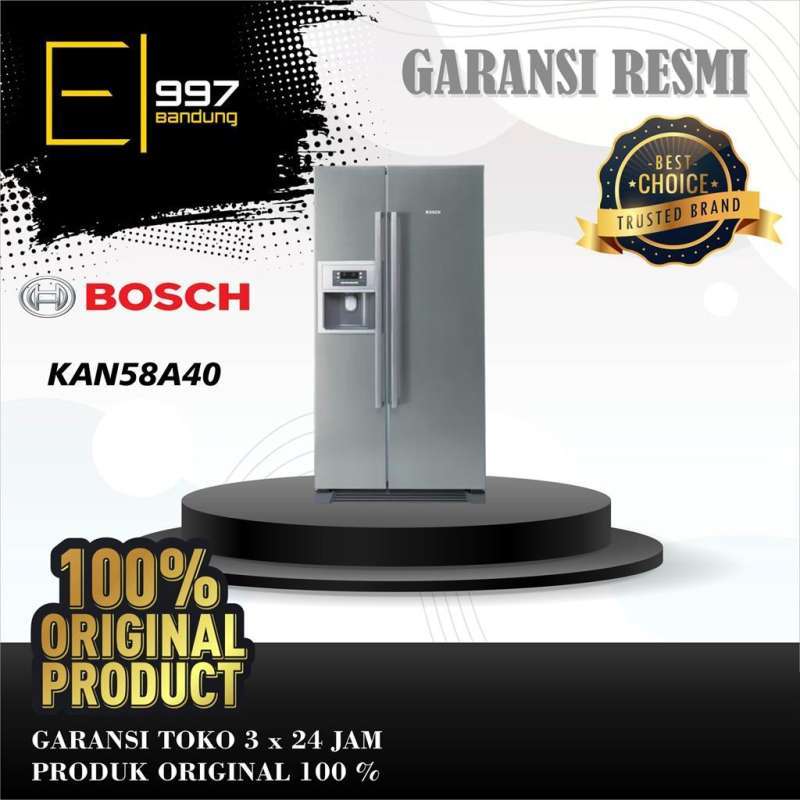 Jual KULKAS BOSCH KAN58A40 / KAN 58 A 40 , SIDE BY SIDE 510 LITER di ...