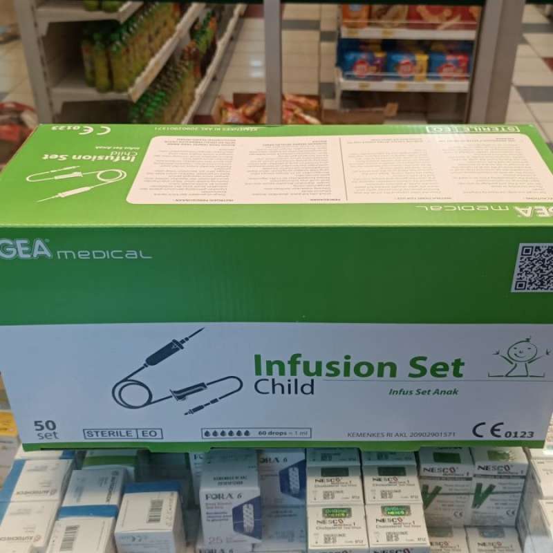 Jual infuset anak Gea infuset Gea anak infusion set child Gea selang ...