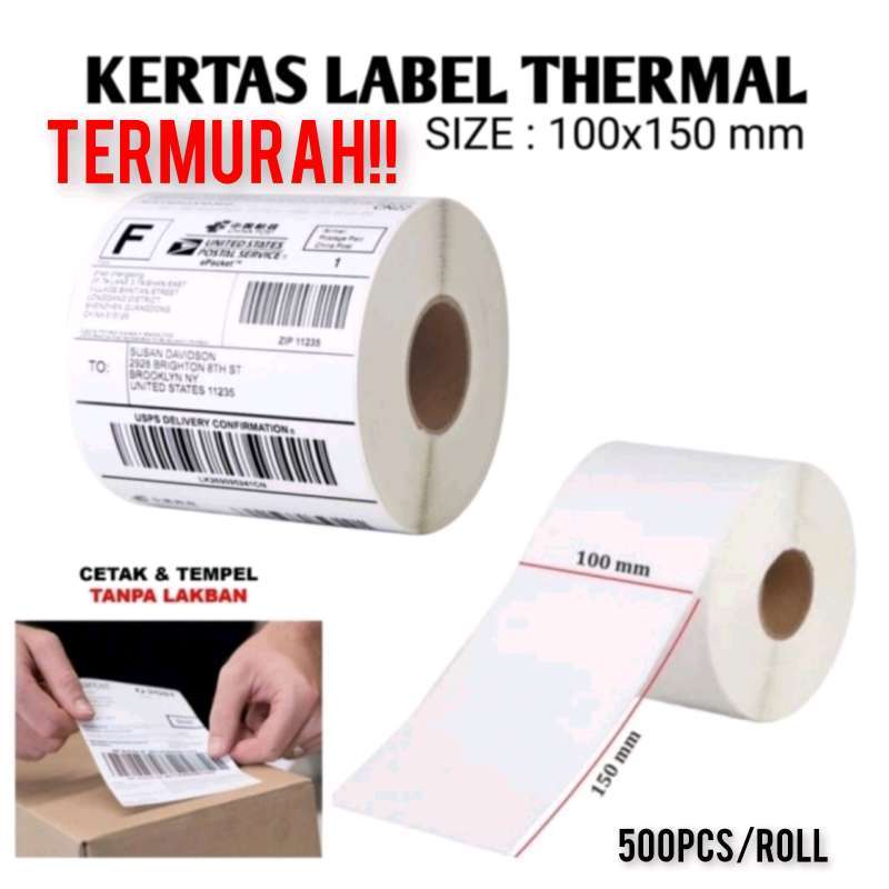Jual Kertas Label Stiker Thermal Di Seller Hoki Tape - Jalan Salembaran ...
