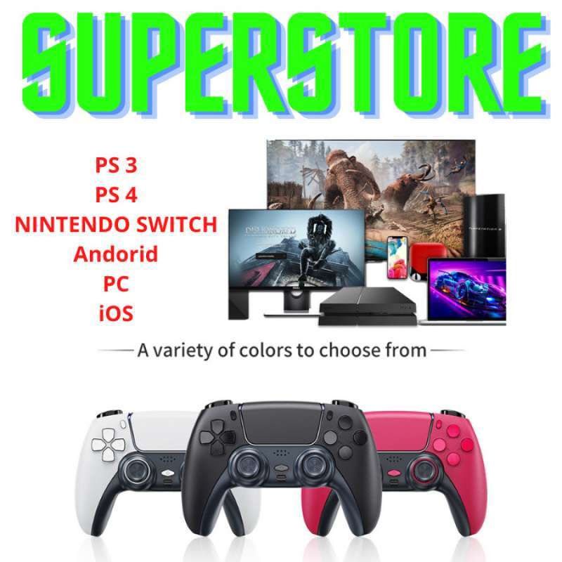 Promo Stik Stick Ps4 Ps3 Pc Switch Ios Android Wireless Controller Gamepad Diskon 17% di Seller ...