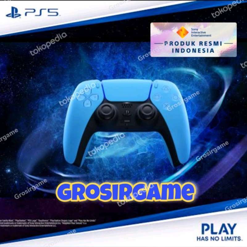 Jual Ps5 Dual Sense Wireless Controller Starlight Blue Stick ...