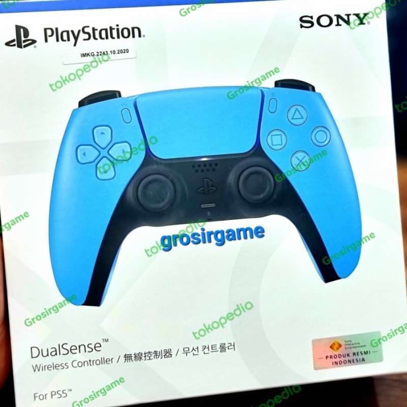Jual Ps5 Dual Sense Wireless Controller Starlight Blue Stick ...
