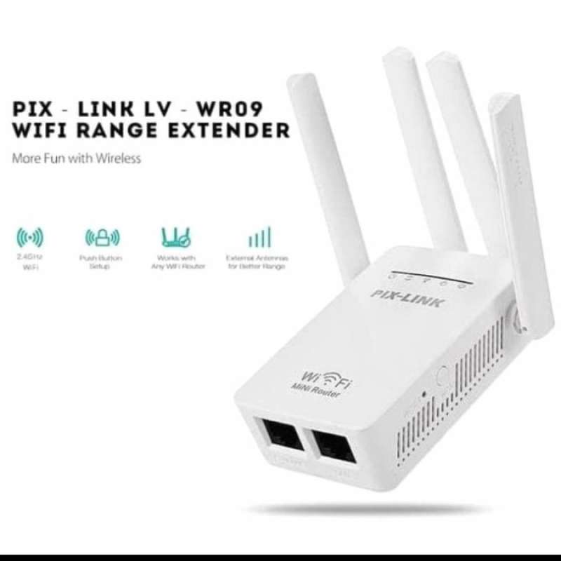 Promo Pix-link 300m Wireless Wifi Range Extender Router Penguat Signal ...