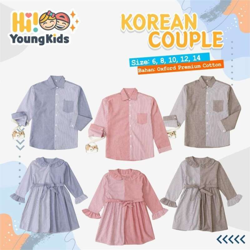 Jual tunik anak perempuan / tunik anak cewek / Korean couple hi ...