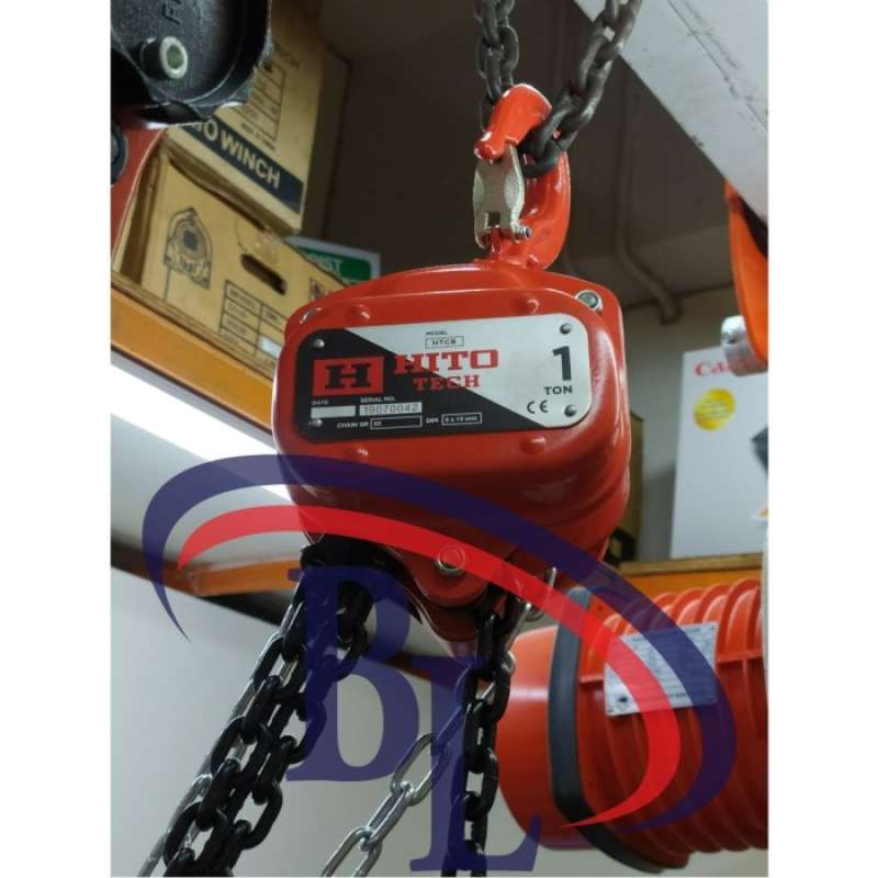 Jual Chain Block 1 Ton 3 Meter / Chain Block 1ton X 3meter Hitotech Di ...