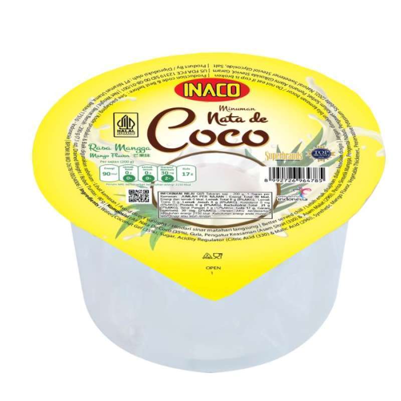 Promo Inaco Nata De Coco Pouch Rasa Mangga [200 g] Diskon 11% di Seller ...
