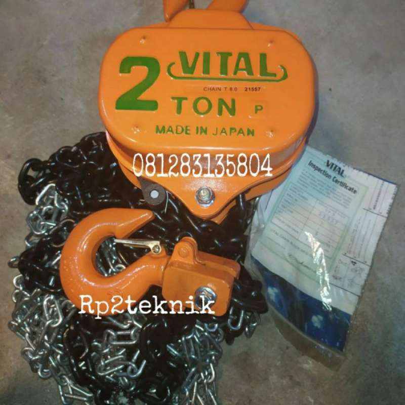 Promo VITAL Chain Block 2 Ton x 5 Meter Takel Hand Chain Block manual ...