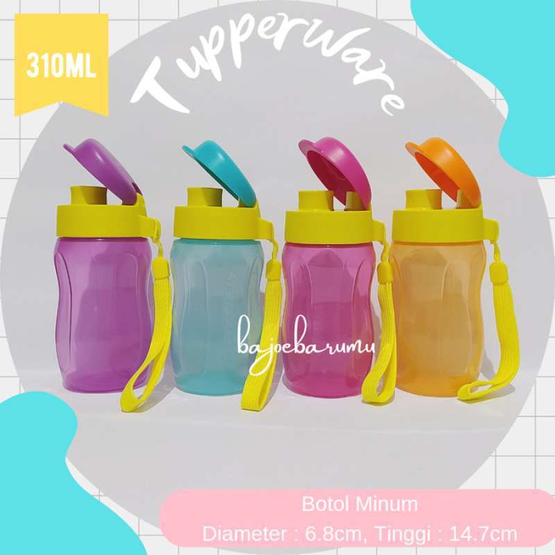 Promo TUPPERWARE Botol Tempat Air Minum Eco Gen Water Bottle Set Flip ...