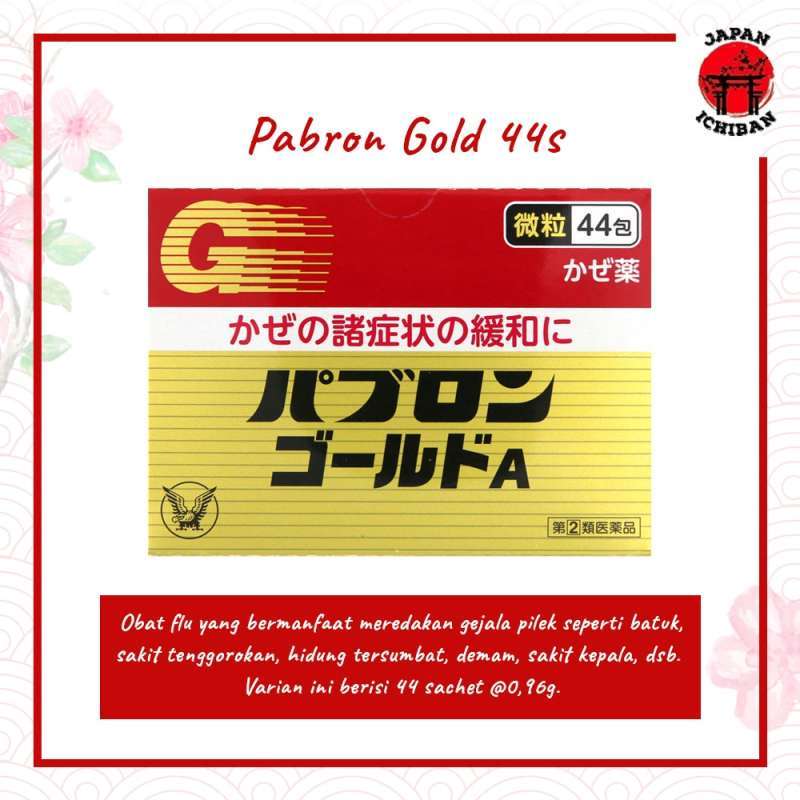 Jual Pabron Gold 44 Sachet Original Jepang (Obat Batuk, Flu dari Jepang ...