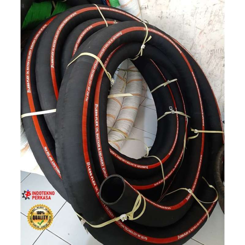 Jual Selang Karet 4-1/2 Inch / Rubber Hose Oil Suction 250Psi, Permeter ...