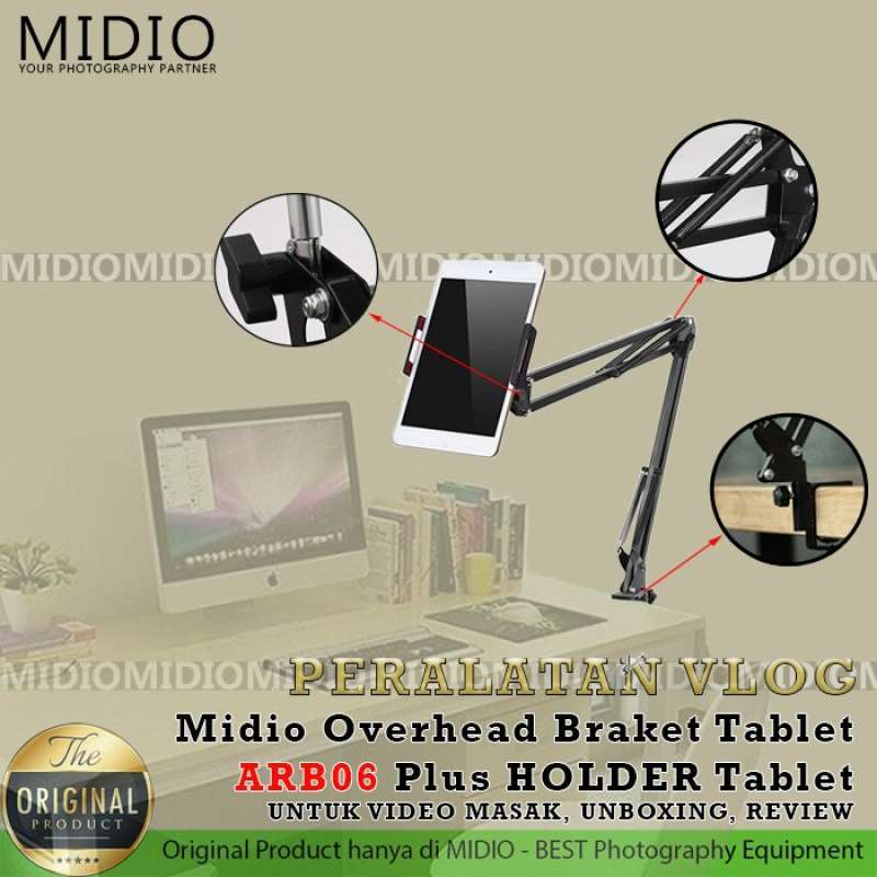 Jual Midio Overhead Braket Tablet ARB06 Plus HOLDER Tablet di Seller ...
