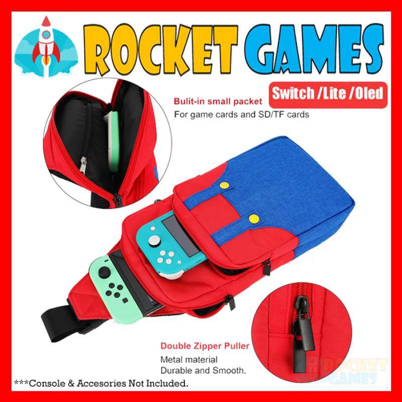 Promo Sling Bag Travel Bag Mario Edition Nintendo Switch V1 V2 / Lite ...