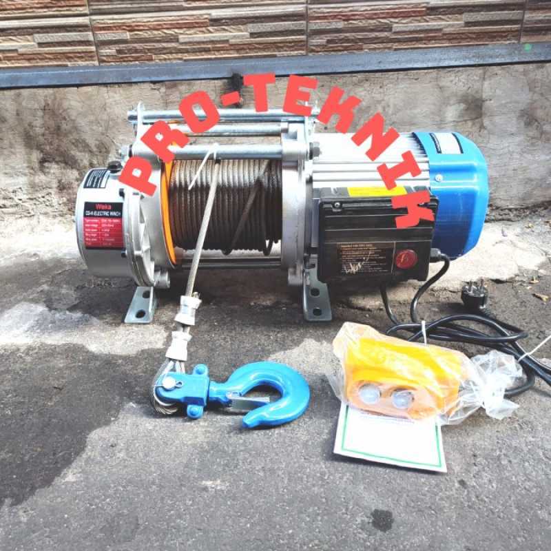 Promo katrol elektrik winch 380 vol weka 1,5 ton x 30 meter electric 3 ...