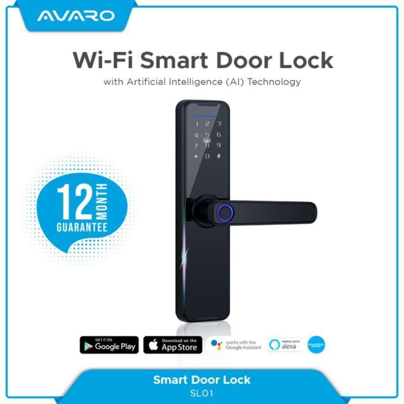 Promo AVARO SL01 Smart Door Lock Handle RFID Fingerprint Password Waterproof Diskon 33% di ...