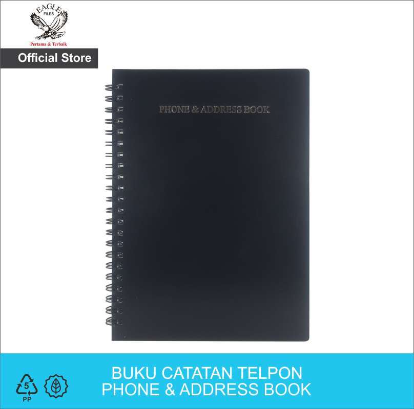 Jual EAGLE FILES Buku Catatan Telpon Dan Alamat Spiral Phone & Address ...