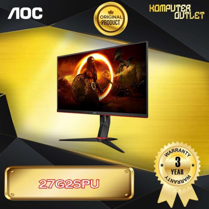 Jual Aoc 27g2spu Gaming Monitor Led 27 Inch - 1080p 165hz Ips Hdmi Dp ...