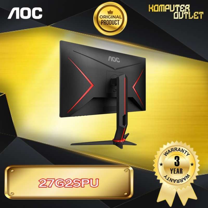 Jual Aoc 27g2spu Gaming Monitor Led 27 Inch - 1080p 165hz Ips Hdmi Dp ...