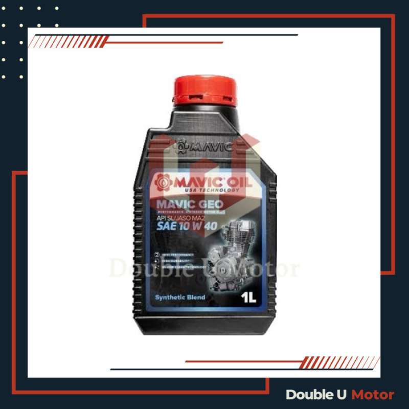 Jual Mavic Oil Geo 10w40 4t 1liter/oli Mesin Motor 4tak 10w 40 1 Liter ...